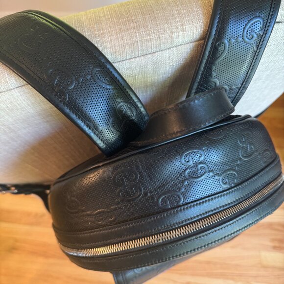 Gucci | Bags | Gucci Black Leather Backpack | Poshmark